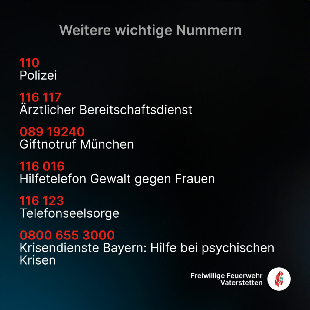 Europäischer Tag des Notrufs 112 – Freiwillige Feuerwehr Vaterstetten Europäischer Tag des Notrufs 112 – Freiwillige Feuerwehr Vaterstetten